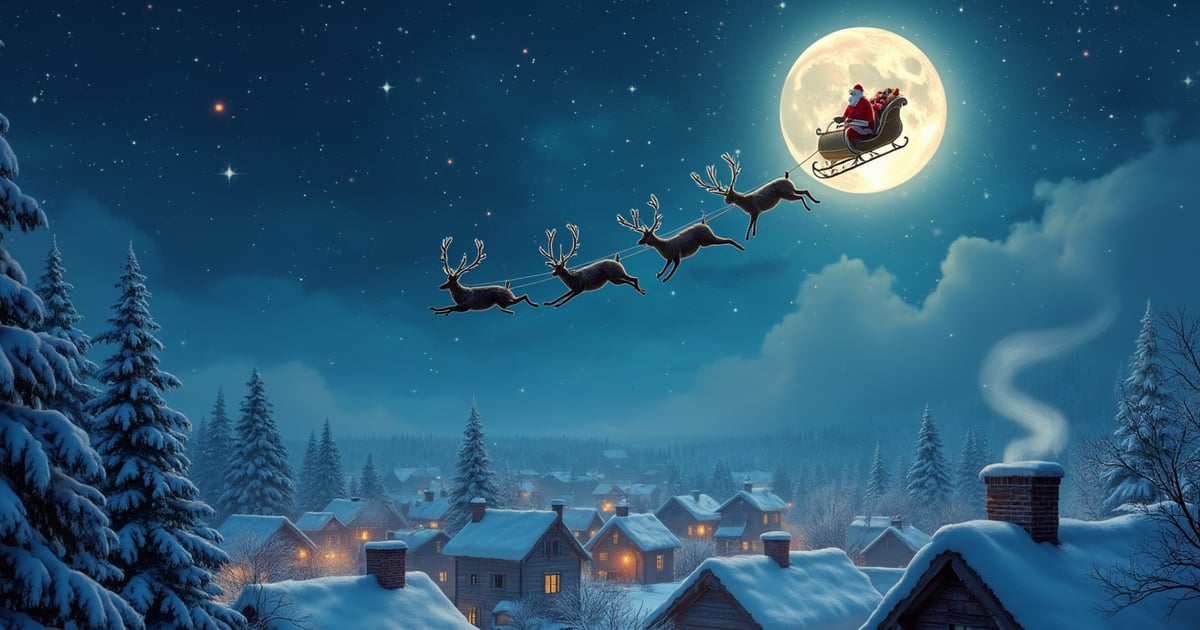 Christmas Night Sky | FREE Premium Microsoft Teams Background